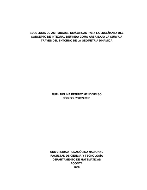 Secuencia de actividades didácticas para la enseñanza del concepto de ...
