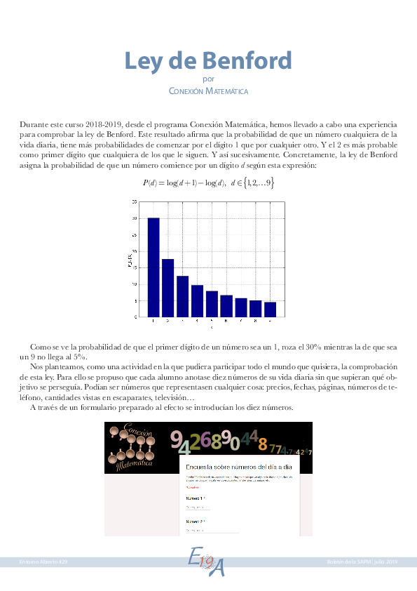 Ley de Benford - Funes