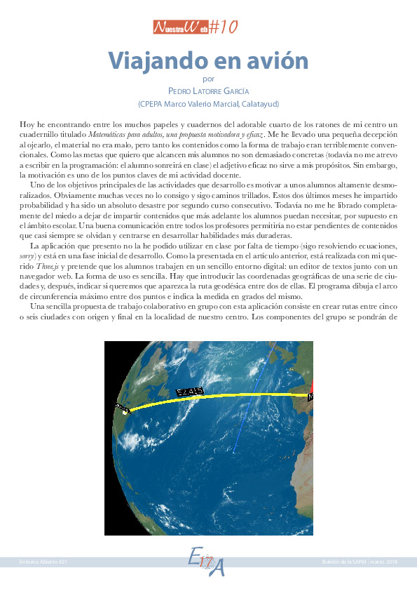 Viajando en avión - Funes