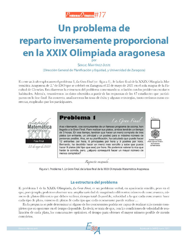 Un problema de reparto inversamente proporcional en la XXIX olimpiada ...