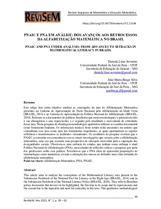 PNAIC e PNA em análise: dos avanços aos retrocessos da alfabetização ...