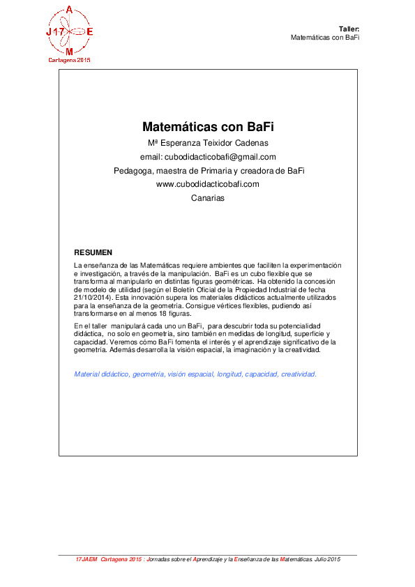 Matemáticas con BaFi - Funes