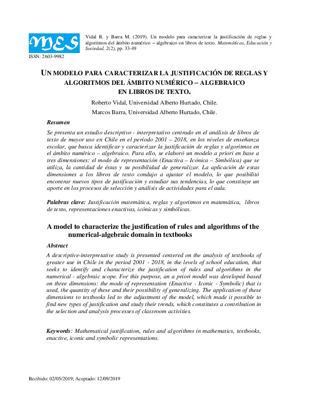 Un modelo para caracterizar la justificación de reglas y algoritmos del ...