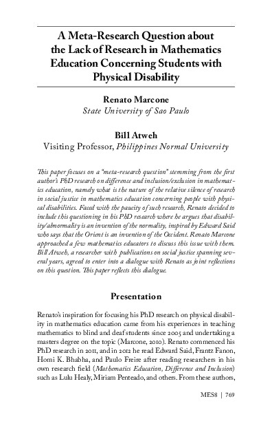 A meta-research question about the Lack of research in mathematics ...