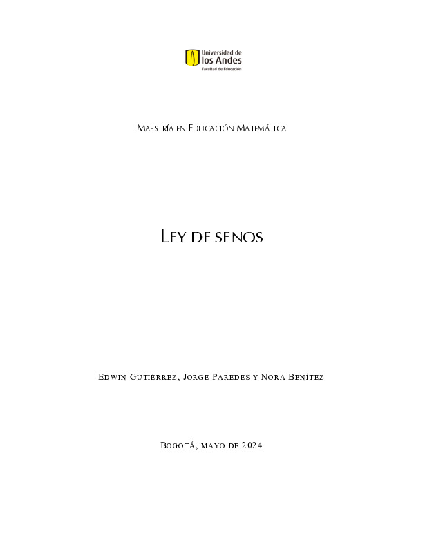 Ley de senos - Funes